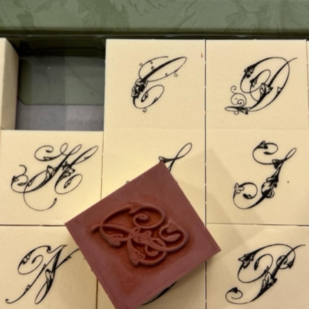 Anna Griffin Antique Alphabet Set Foam Mount... - Depop