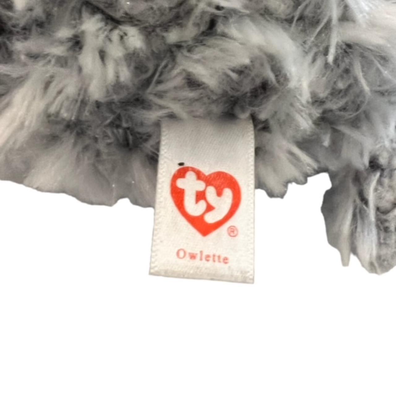 TY Beanie Boos Owlette 10" Large Plush Owl Toy Grey... - Depop