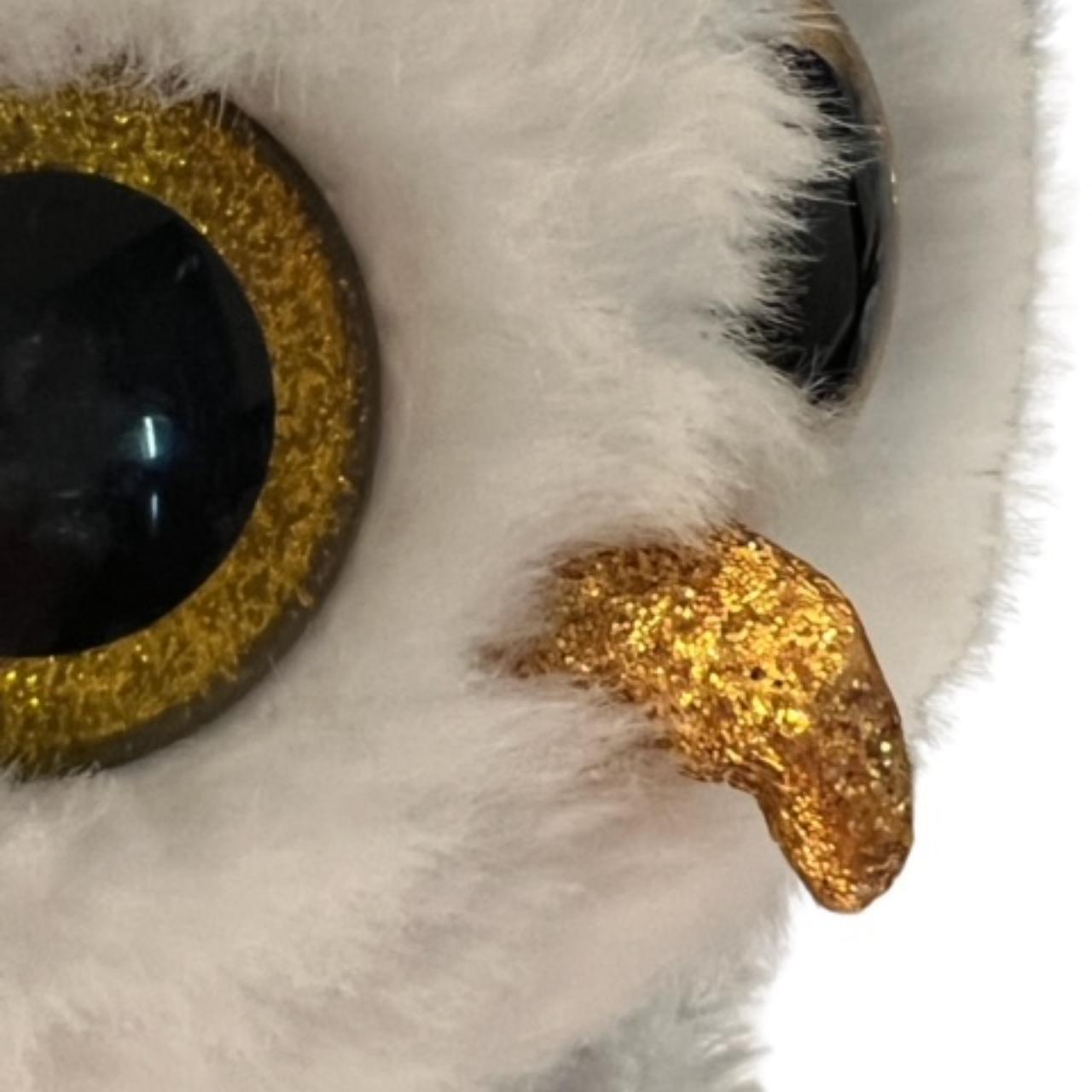 TY Beanie Boos Owlette 10" Large Plush Owl Toy Grey... - Depop