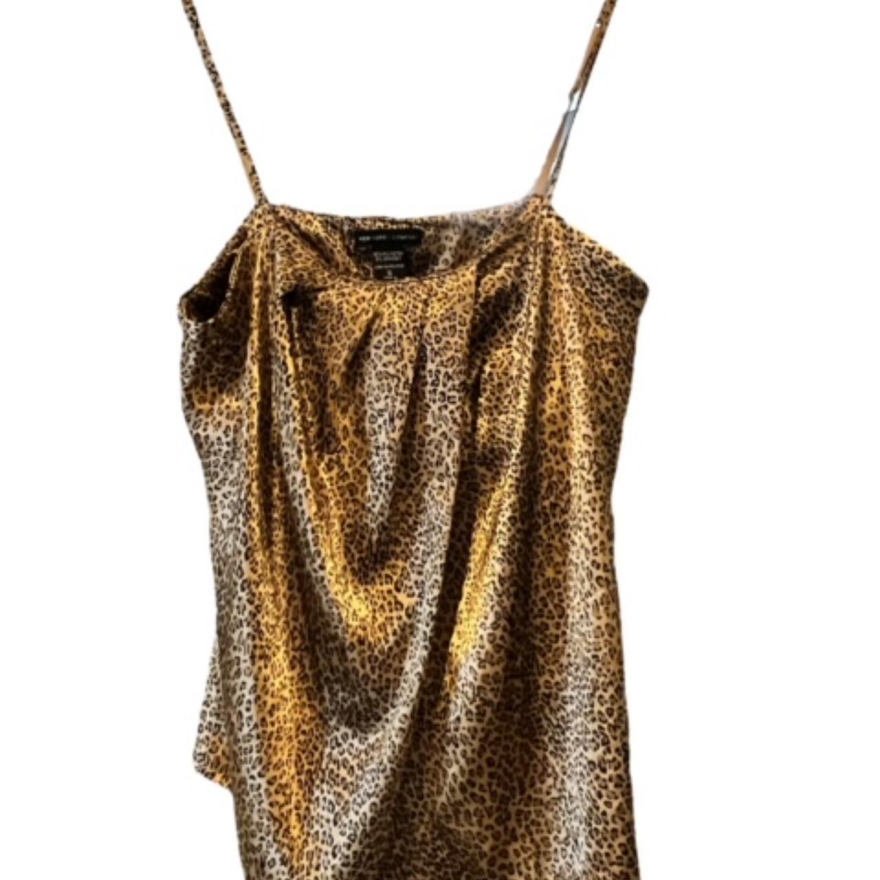 NY&C Leopard Print Spaghetti Strap Built in Bra... - Depop