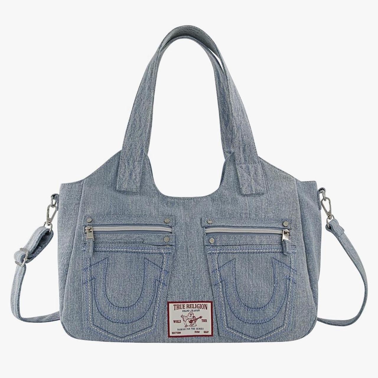 True Religion Women's Satchel Bag with Horseshoe... | Depop