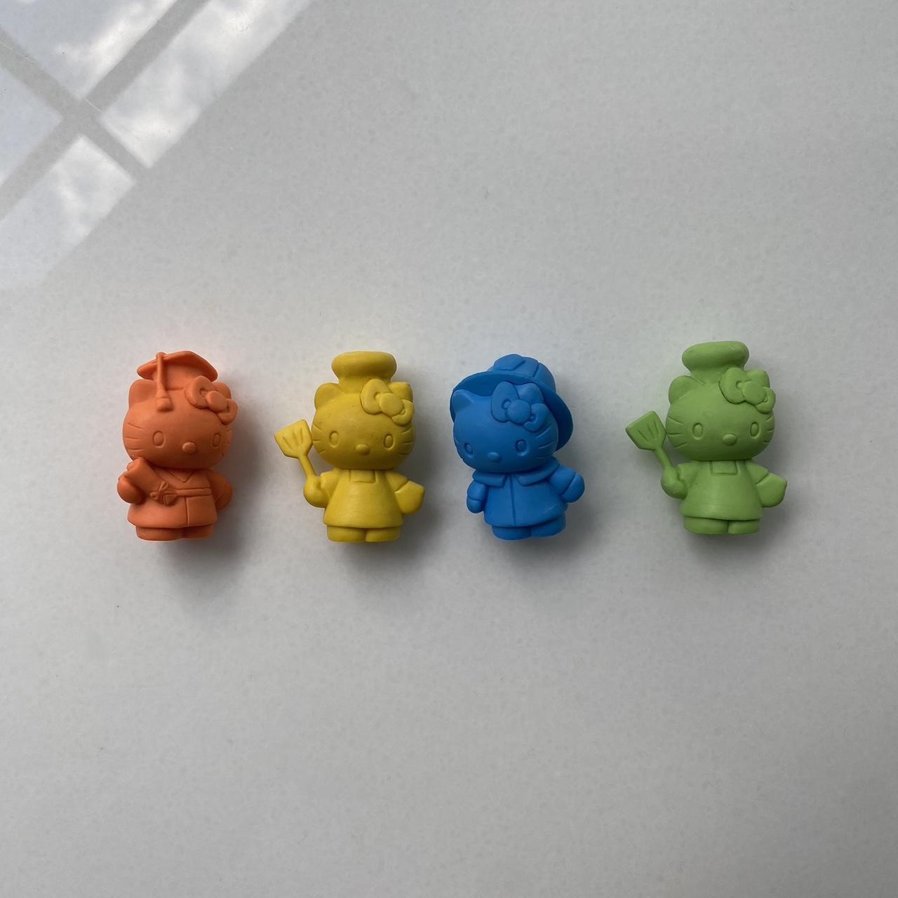 Official Sanrio hello kitty figurines set!🧡💛💙💚... - Depop