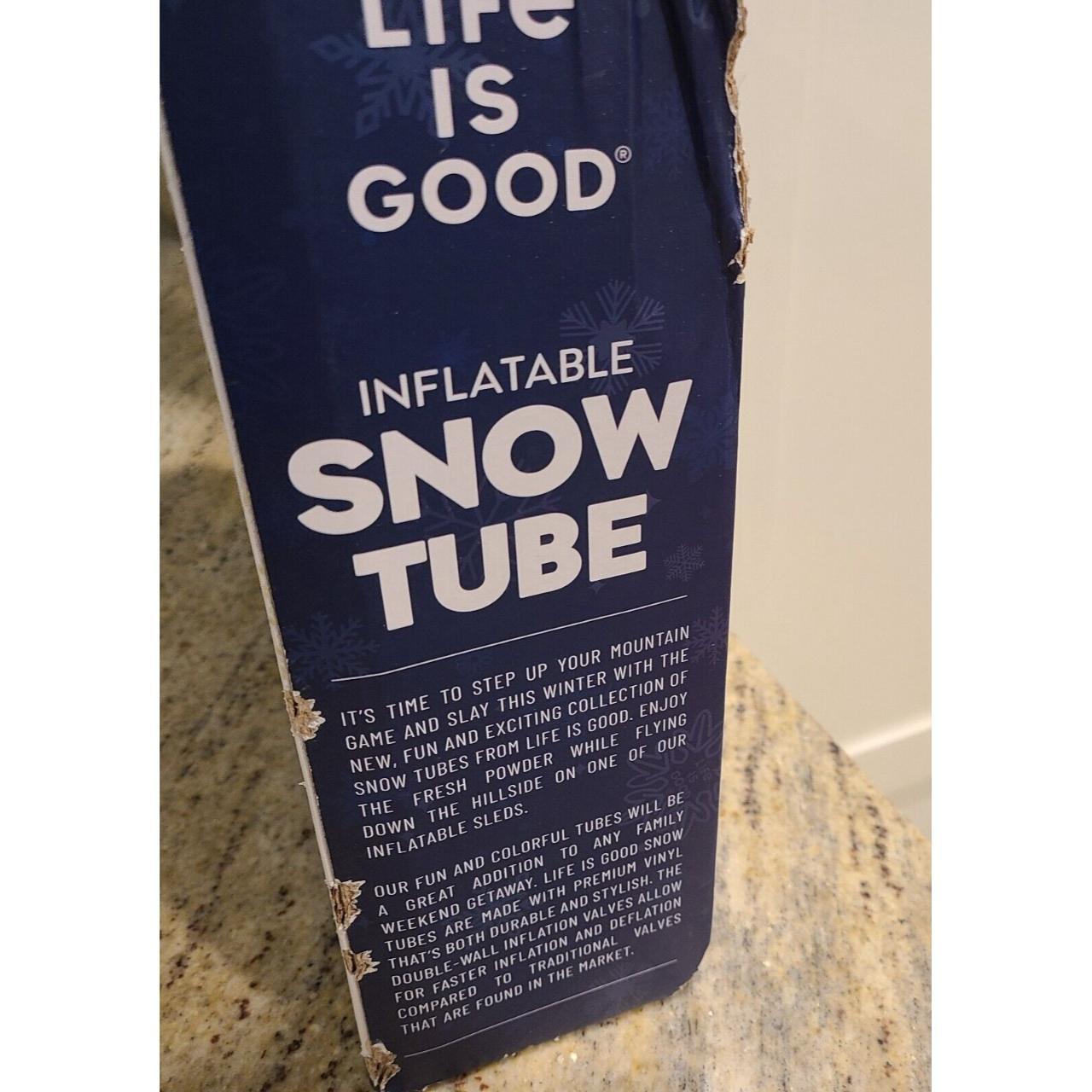 Life Is Good 48” Inflatable Snow Tube Snowman... - Depop