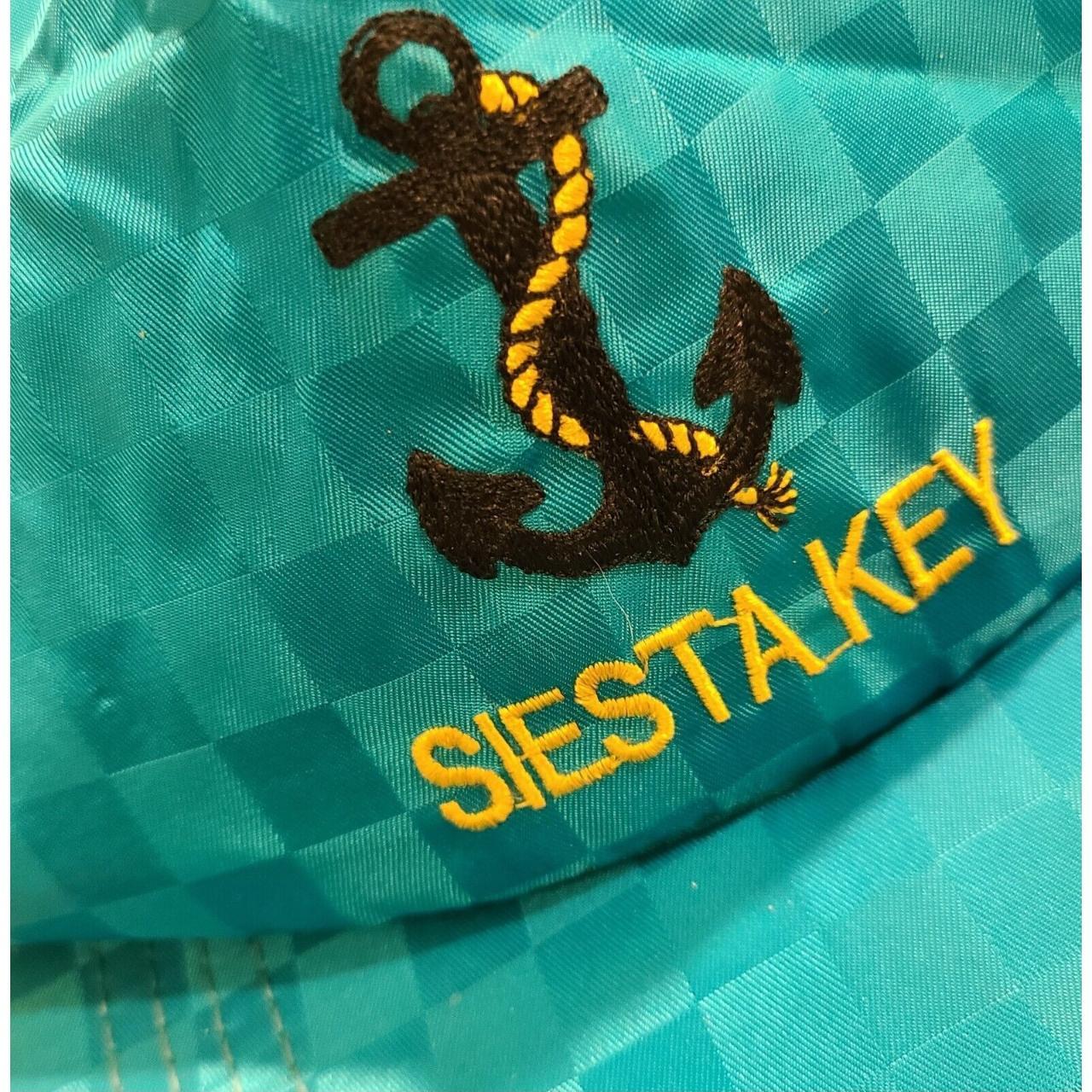 VTG 80s 90s Siesta Key Blue Aqua SnapBack Hat Cap... - Depop