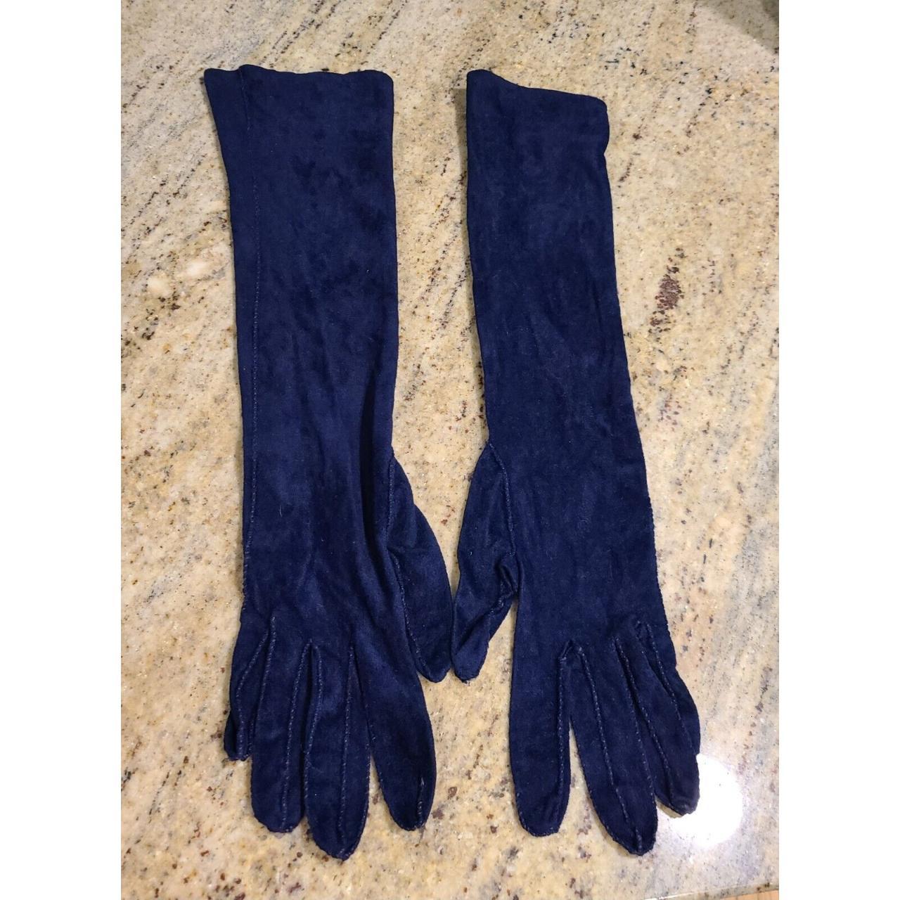 Vintage Size XL Blue Stretch Velvet 18" Formal... - Depop