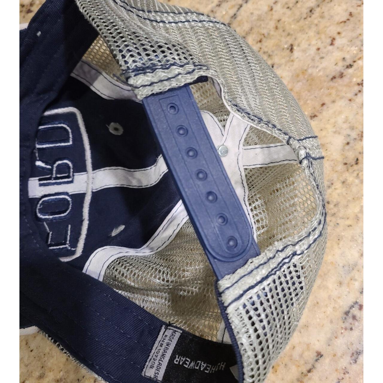 Ford Logo Baseball Hat Cap Blue Gray Mesh Trucker H3... - Depop