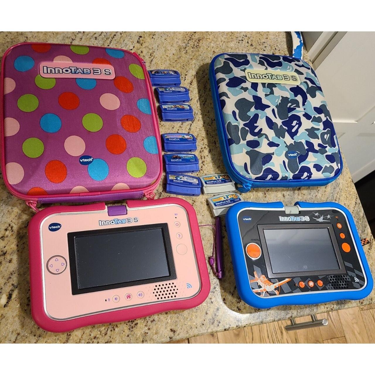 2 Vtech Innotab 3s Learning Tablets With Cases And 9 Depop