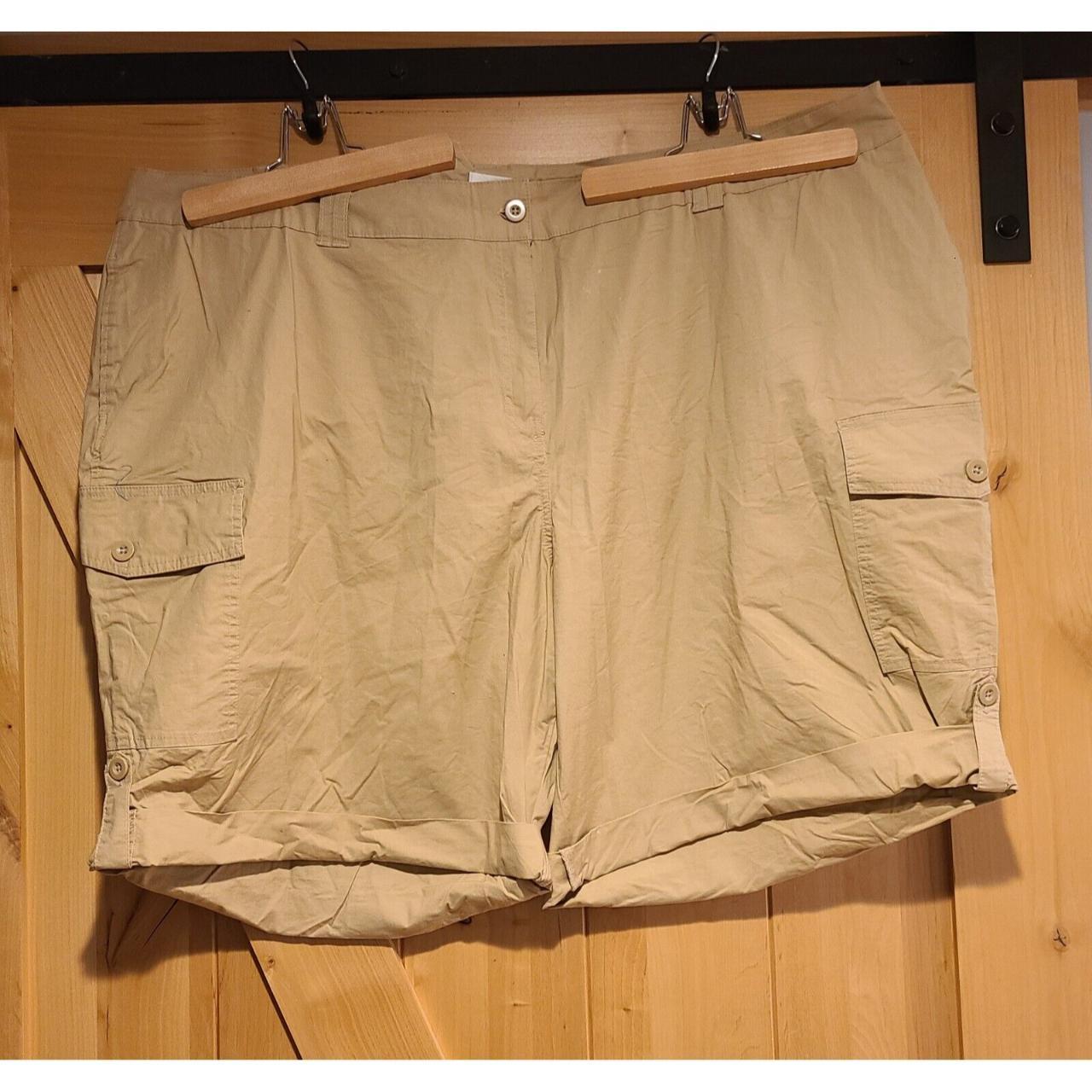 Ellos Plus Size 32w Convertible Cargo Shorts Tan Depop