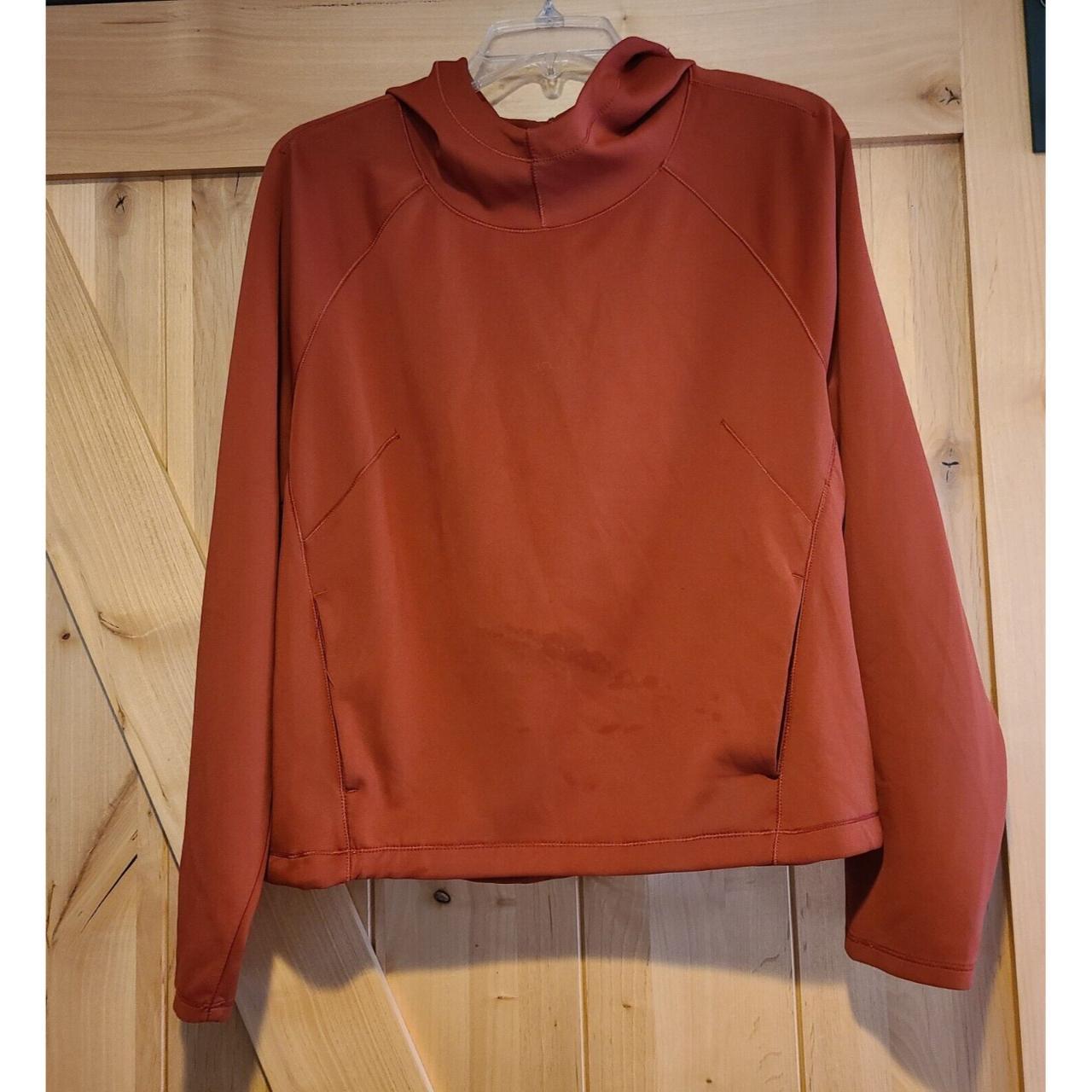 Infinity Symbol Orange Hooded Athletic Sweatshirt... - Depop