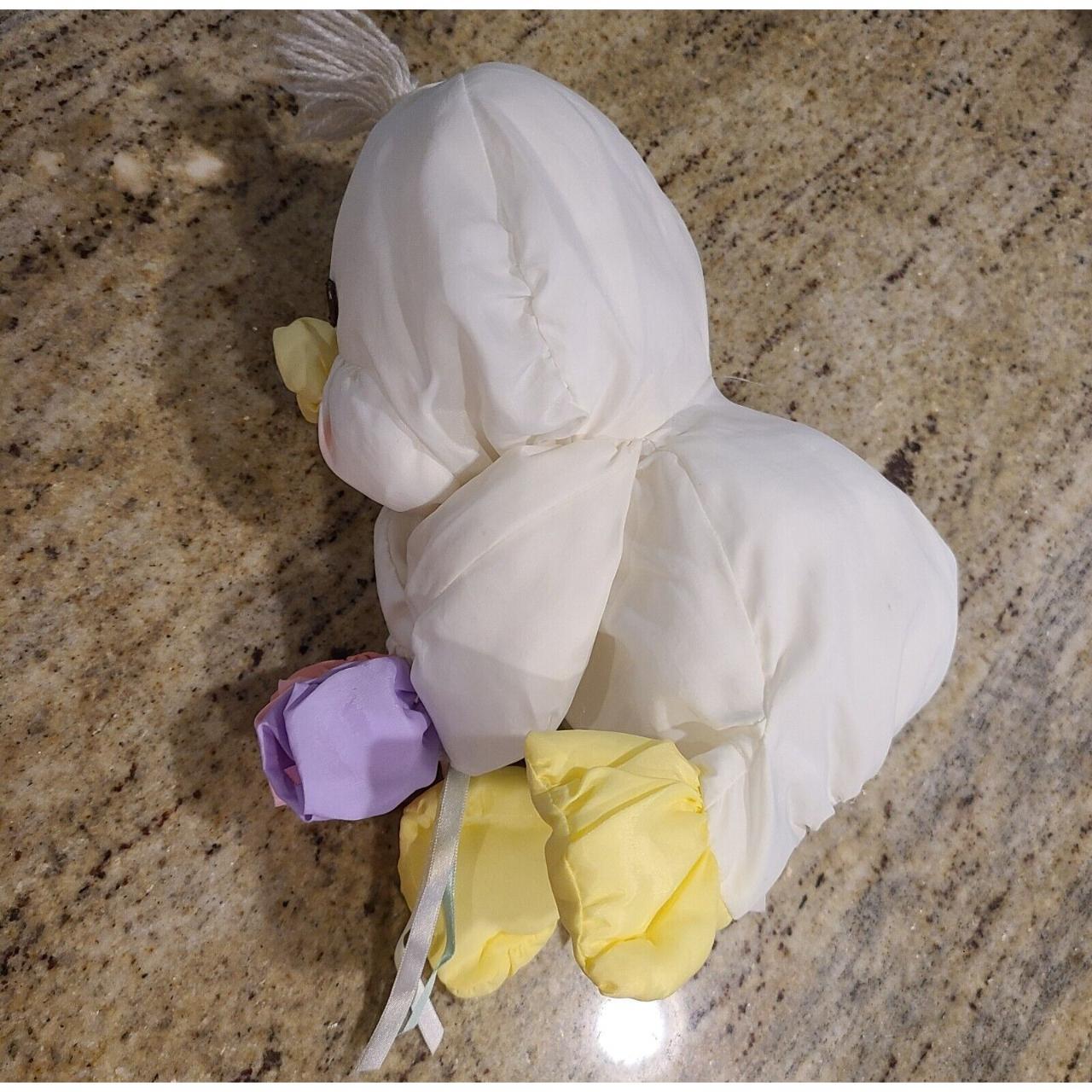 Vintage PUFFALUMP 1988 DUCK w/Flowers Plush 9"... - Depop
