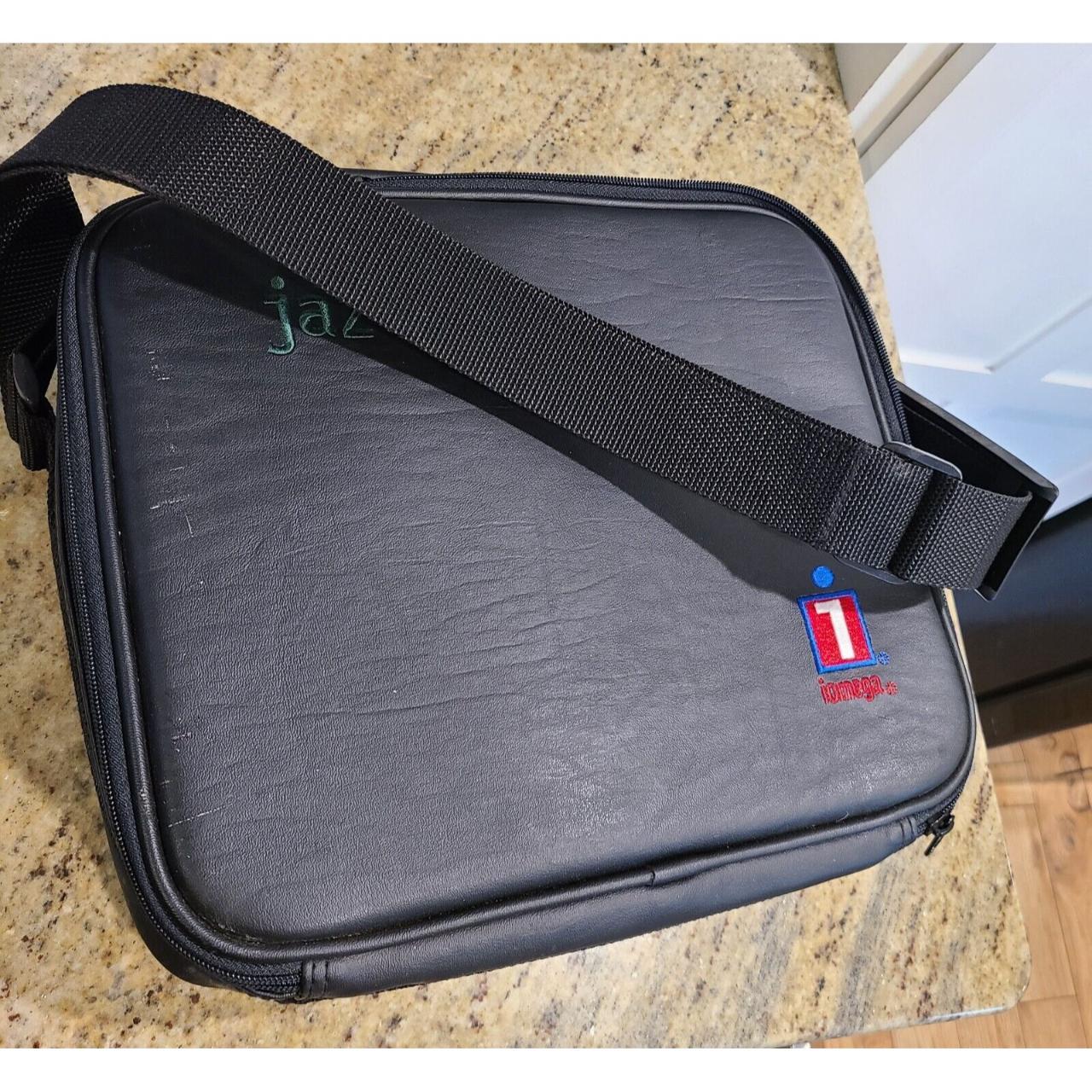 New? Iomega Jaz Faux Leather Carrying Case Shoulder... - Depop