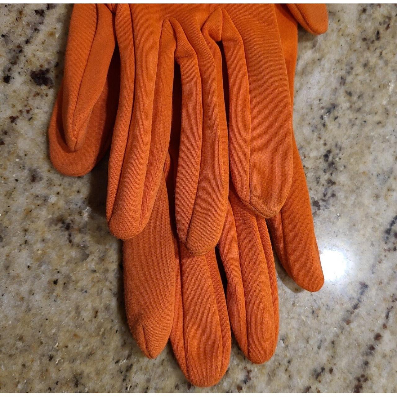 Vintage Size XL Orange Nylon Stretch Formal 14.5"... - Depop