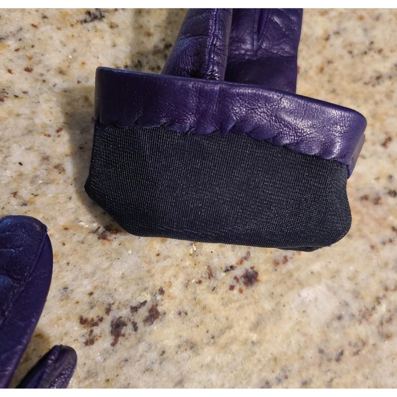 Vintage Size S/M Purple Leather Lined 8"... - Depop