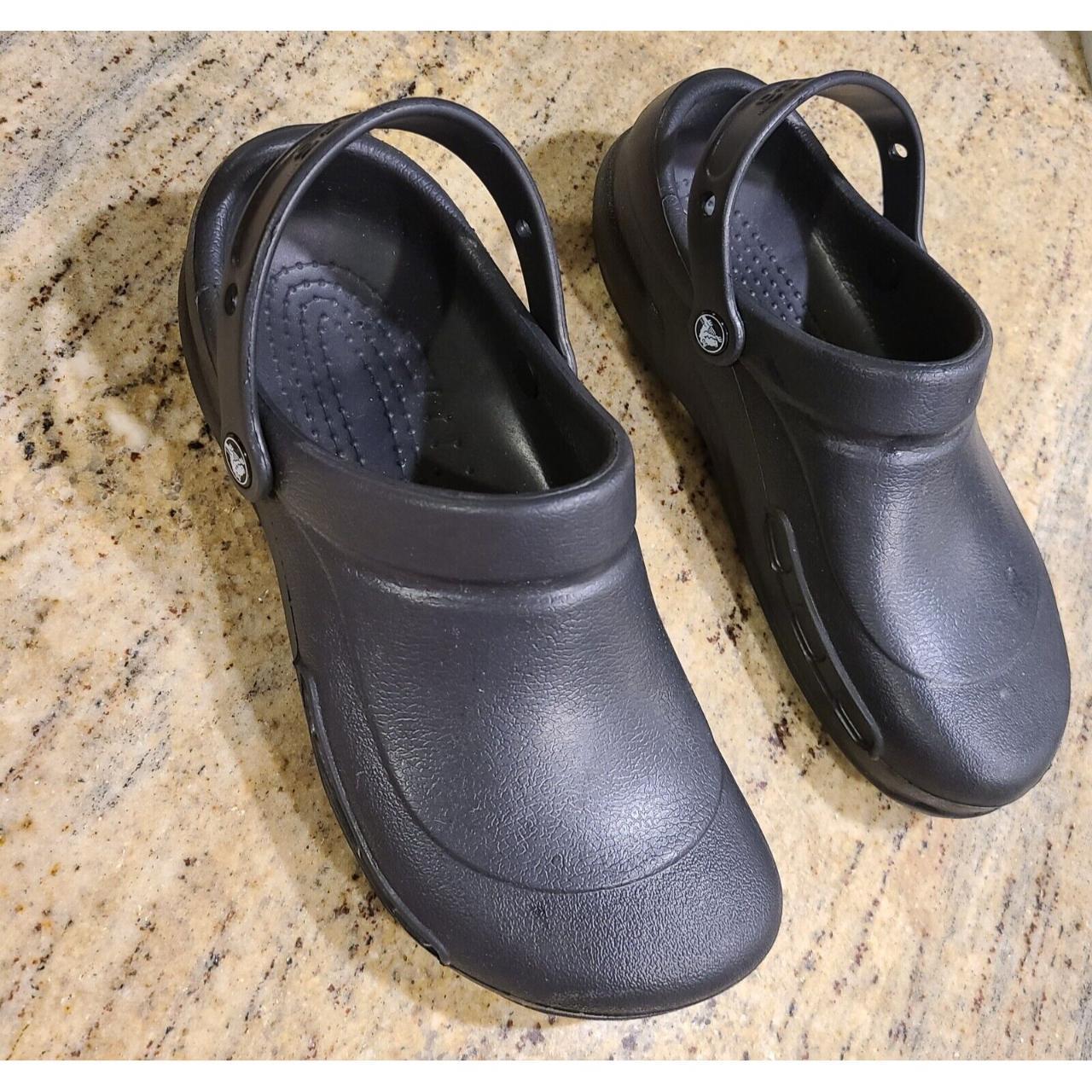 Crocs Bistro Clog Unisex Slip On Black Roomy Fit... - Depop