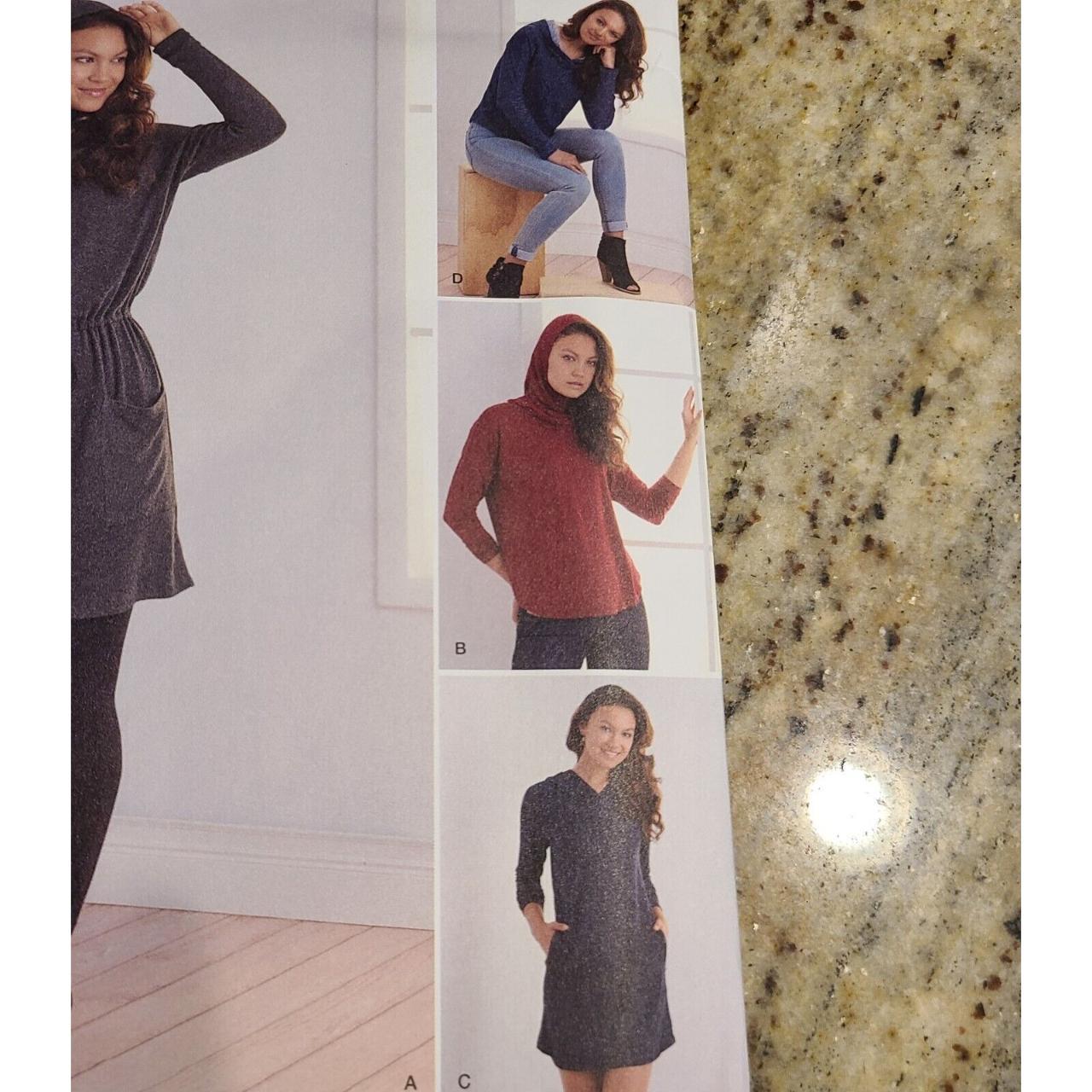 New! SIMPLICITY PATTERN 8790 Mini Dress Hooded Tunic... | Depop
