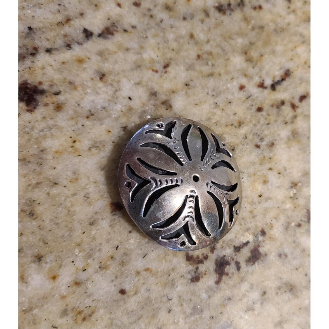 Taxco Sterling Silver 925 Openwork Mexico Brooch... - Depop