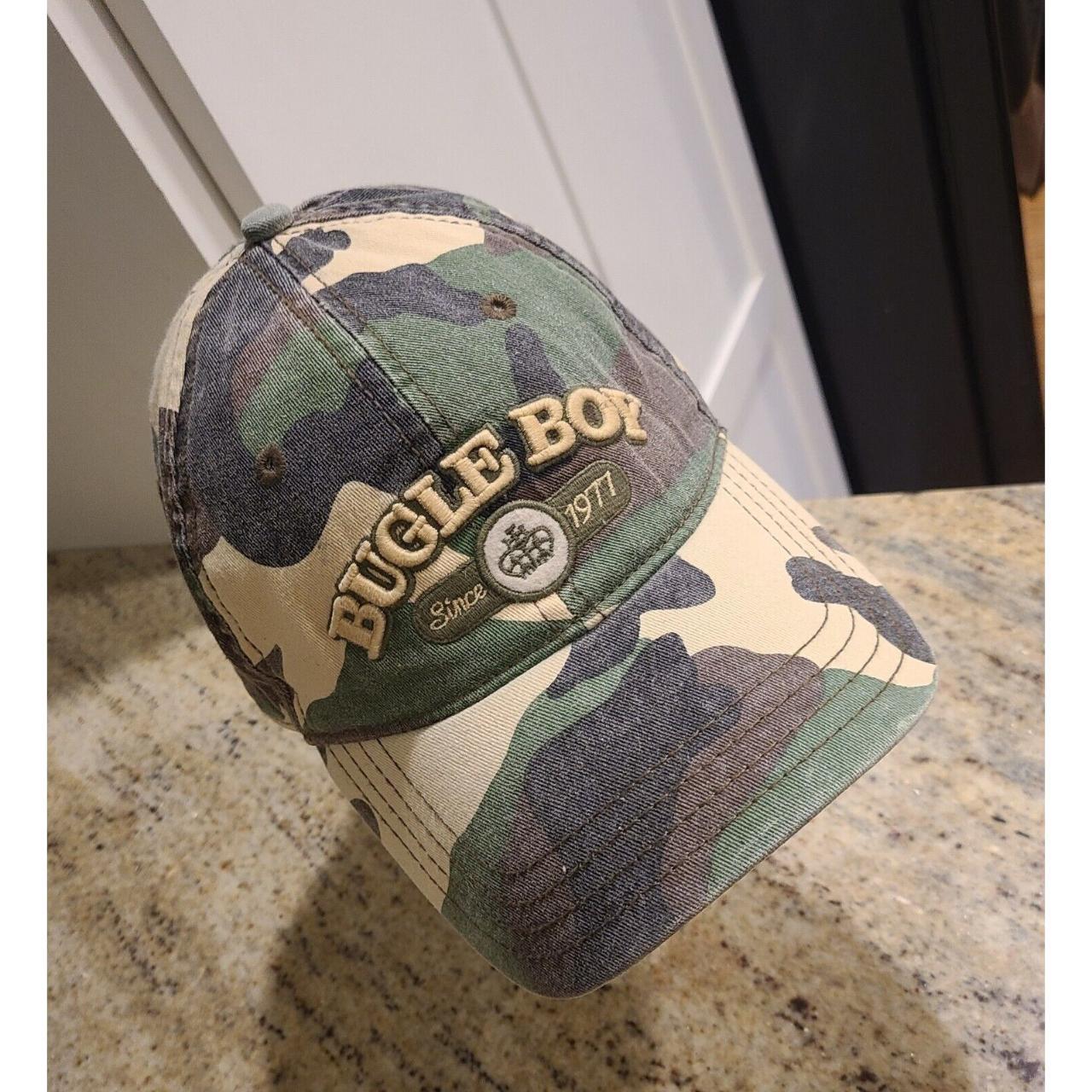 Vintage Bugle Boy Camo Trucker Hat Adult Adjustable... - Depop