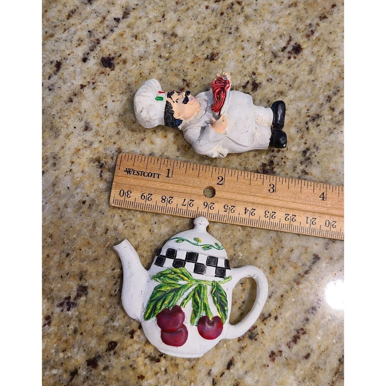 Vintage Fridge Magnets Italian Chef Spaghetti Hat &... - Depop