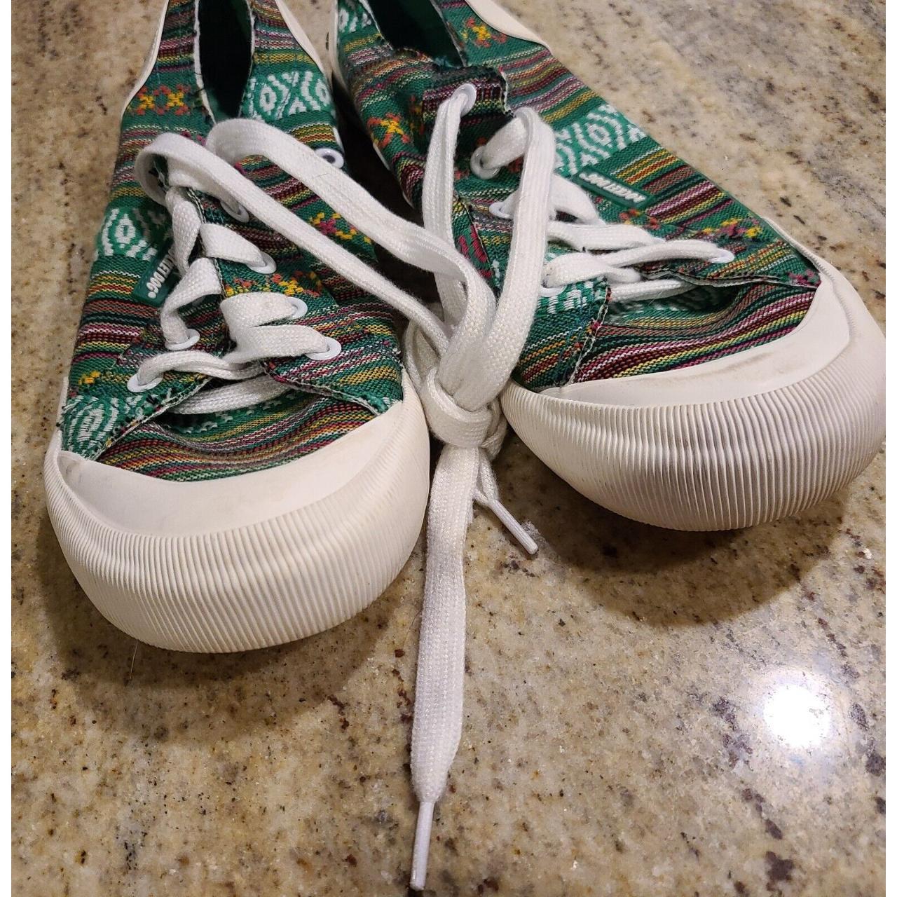 Rocket Dog Womens Size 8 Jazzin Green Multi Aztec... - Depop