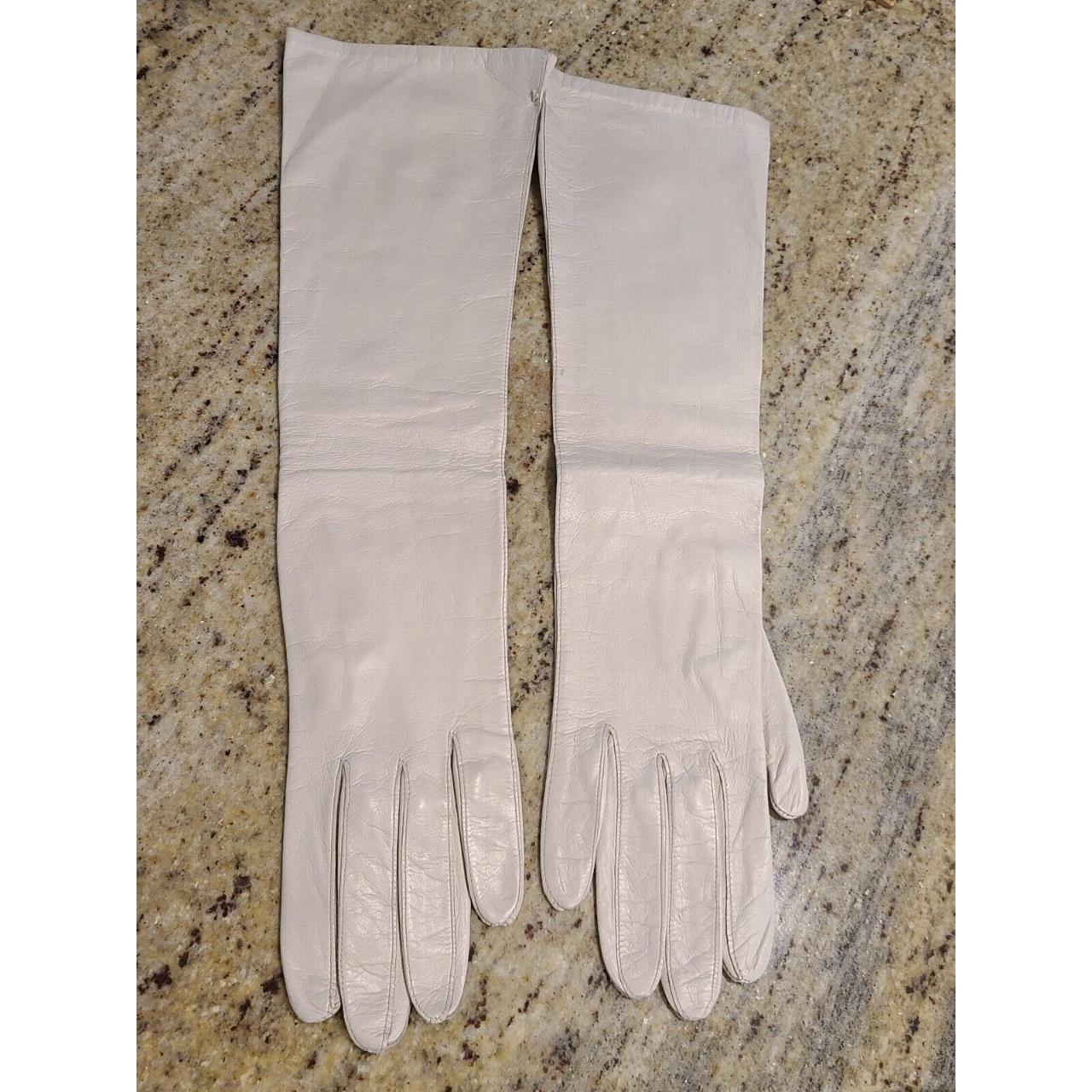 New Vintage Size S 6.5 Gray Soft Leather Silk Lined... - Depop