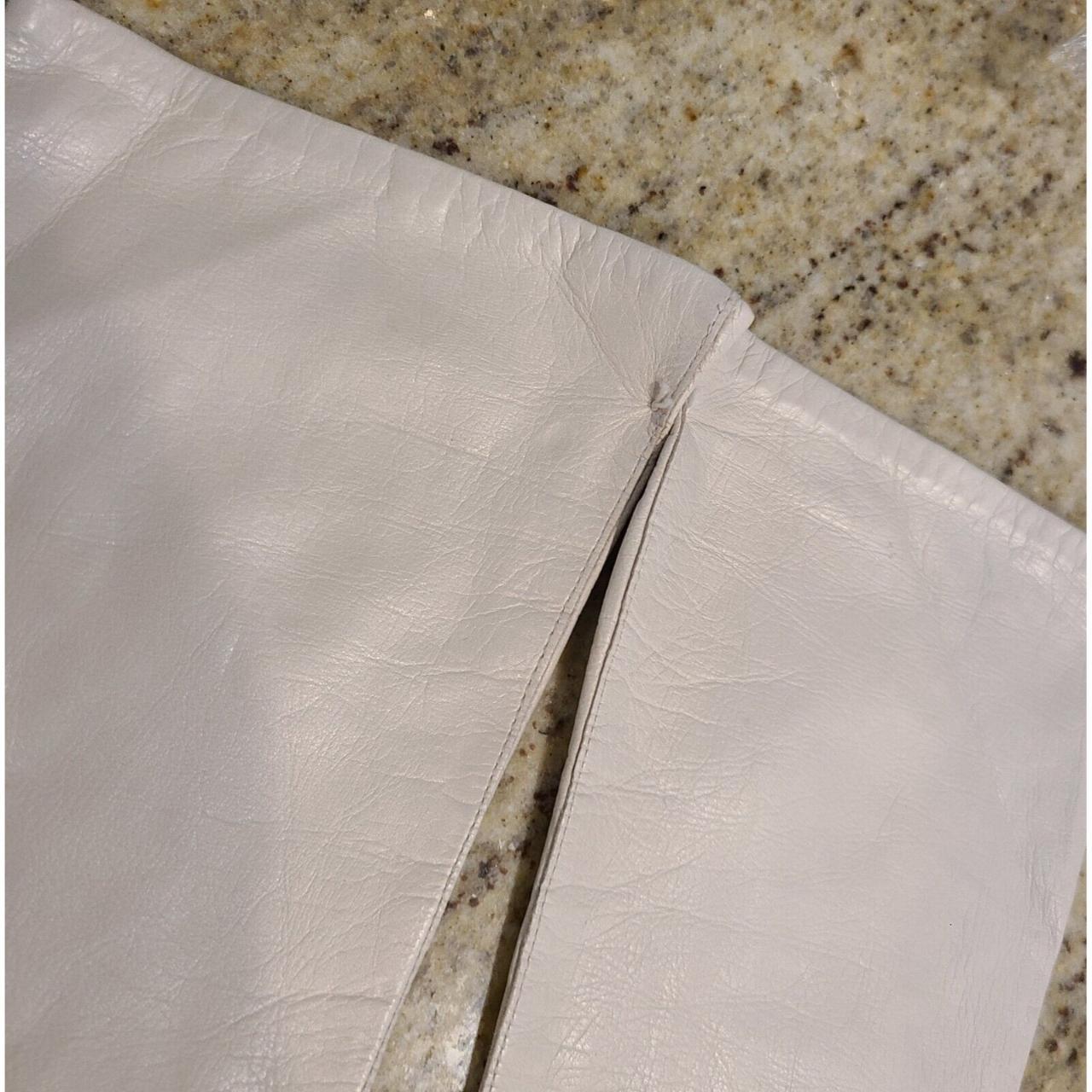 New Vintage Size S 6.5 Gray Soft Leather Silk Lined... - Depop