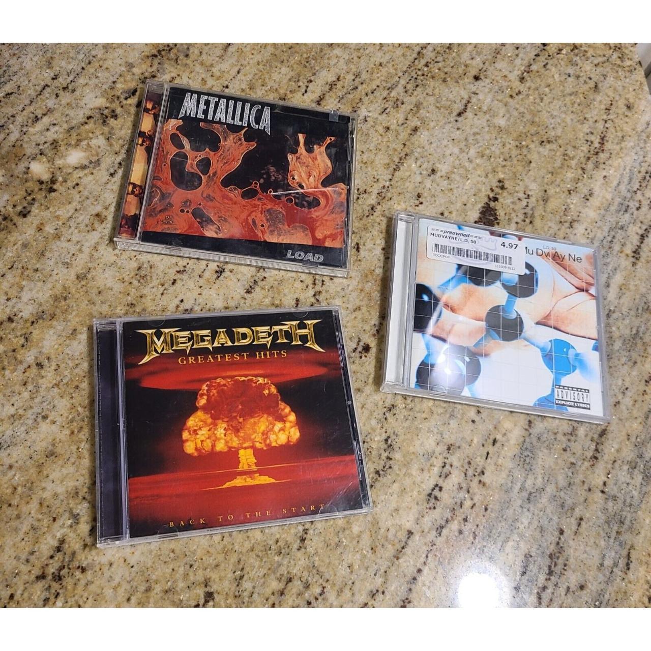 Lot of 3 CDs Metallica : Load, Megadeth Greatest... - Depop