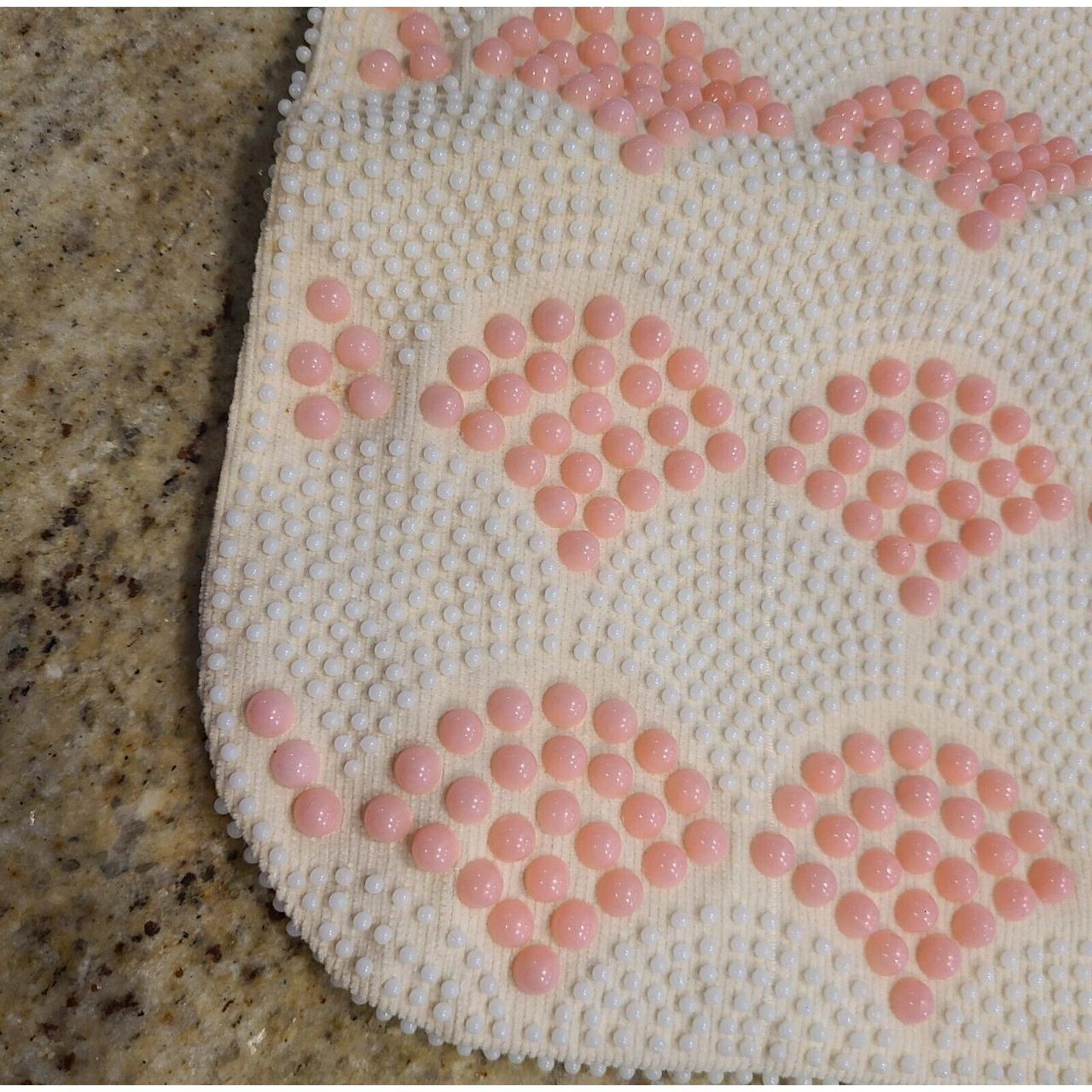 Vintage Dweck Purse Scallop Retro Beaded Pink Round... - Depop