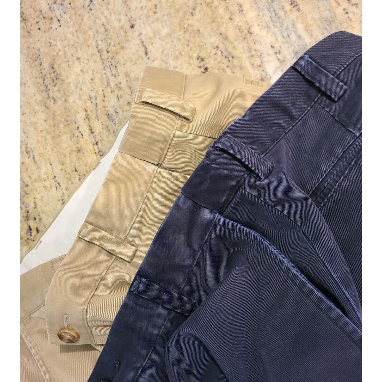 Lot of 2 LL Bean Mens 100% Cotton Pants Khaki Tan... - Depop