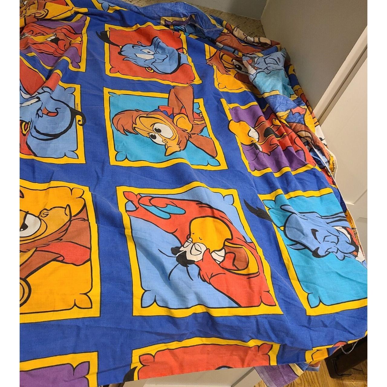 Vintage Disney Aladdin Bed Sheets, Twin 1 Flat, 1... - Depop