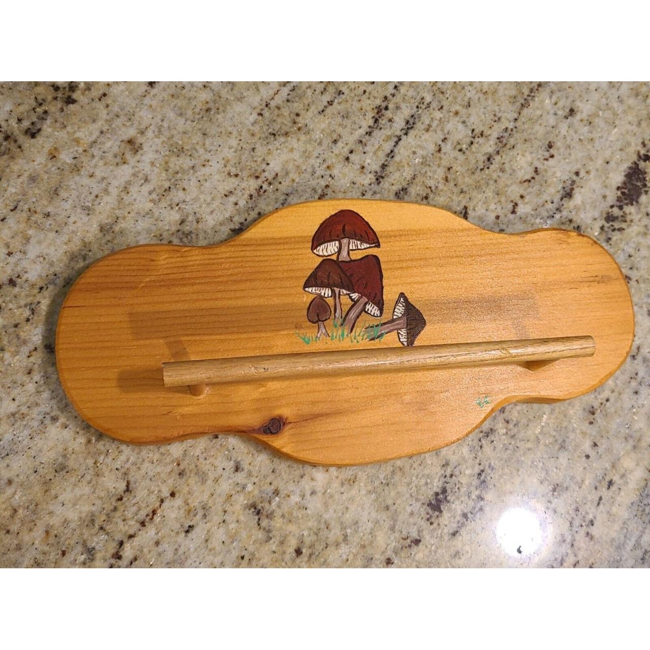 Vintage Farmhouse Kitchen Towel Rack Wooden Hand... - Depop