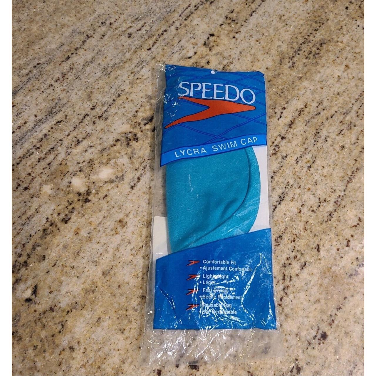 New! Dark Teal Speedo Lycra Swim Cap w/ UV Sun... - Depop