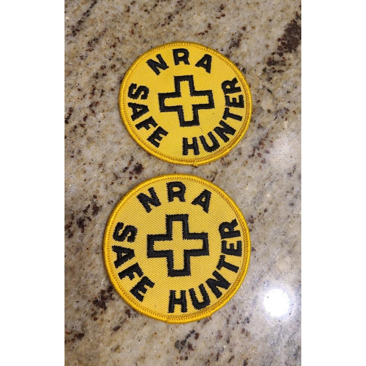 Lot of 2 NRA Safe Hunter Patch 3" Sew on Patch... - Depop