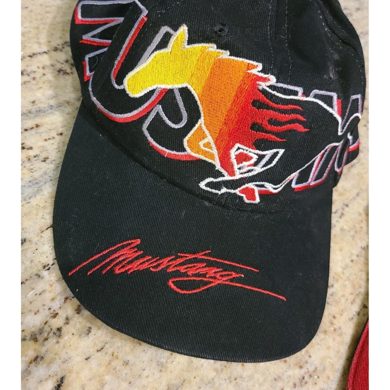 Lot of 2 Ford Mustang Hat / Cap - Mach 1 Black Red... - Depop