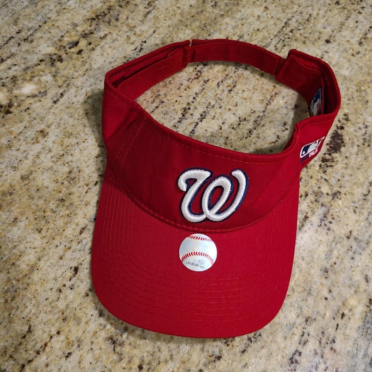 WASHINGTON Nationals MLB Red Visor Hat - Adjustable... - Depop