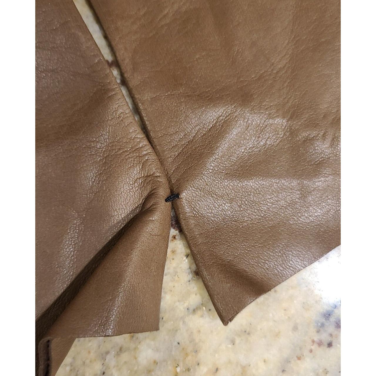 New! Vintage Size S 7 Brown Soft Leather Formal 11"... - Depop