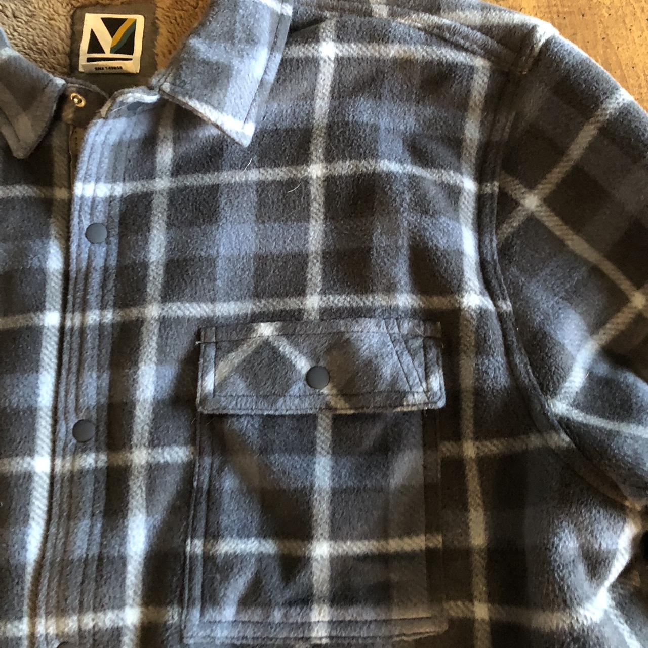 Men’s Voyager Fleece Shacket Colors: Gray, Blue... - Depop