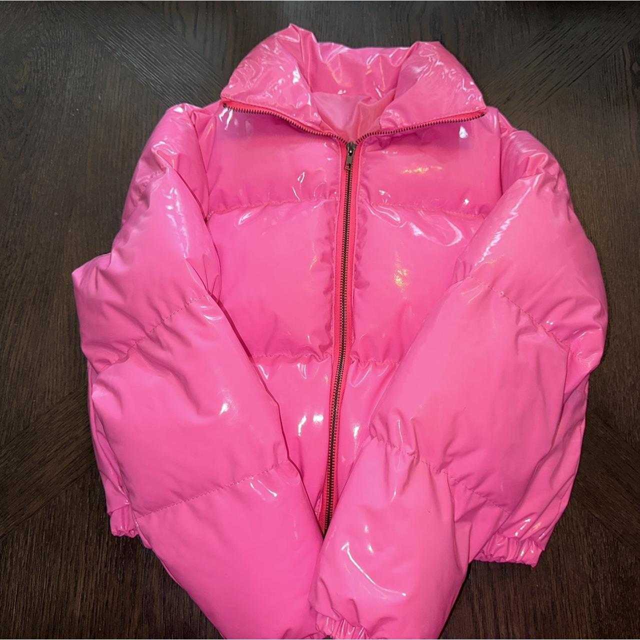 - Pink Barbie Puffer Jacket - Medium - Worn once... - Depop