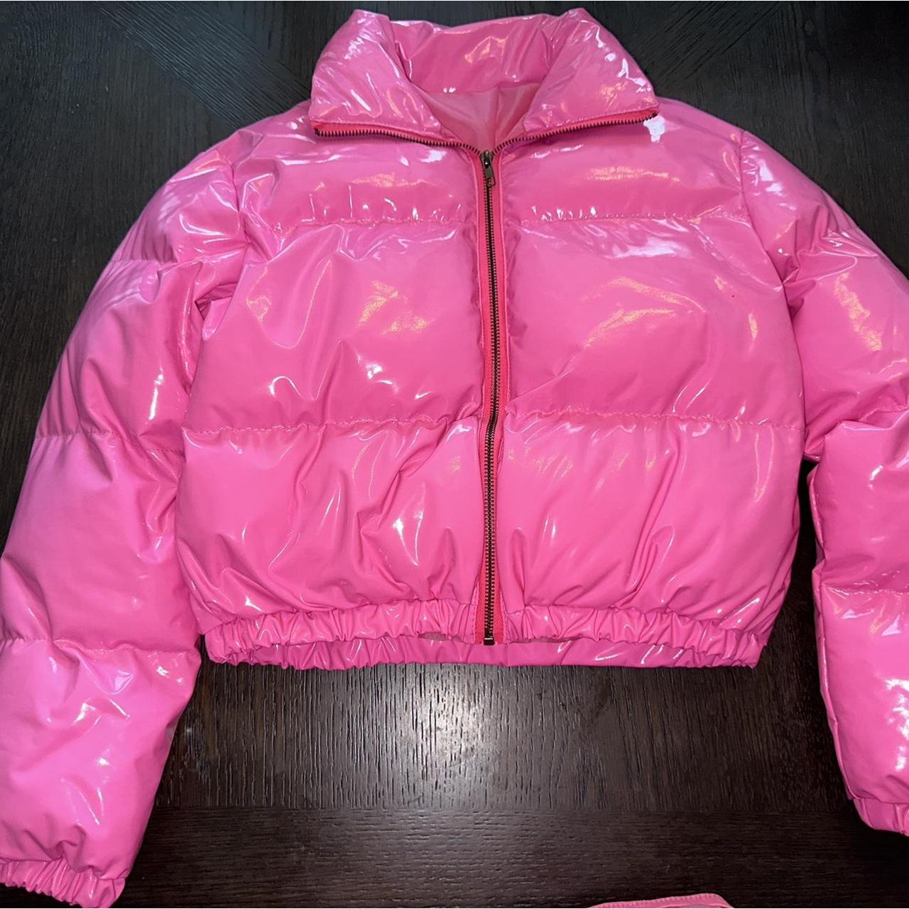 - Pink Barbie Puffer Jacket - Medium - Worn once... - Depop
