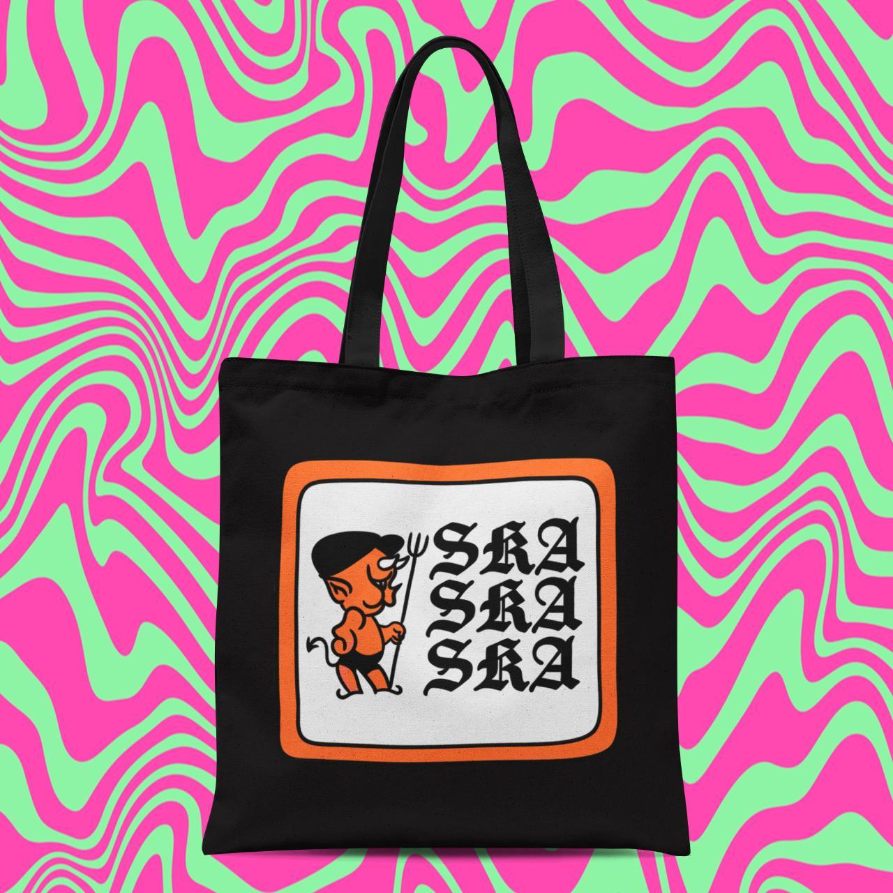 Ska inspired tote bag. Designed @ well well well... - Depop