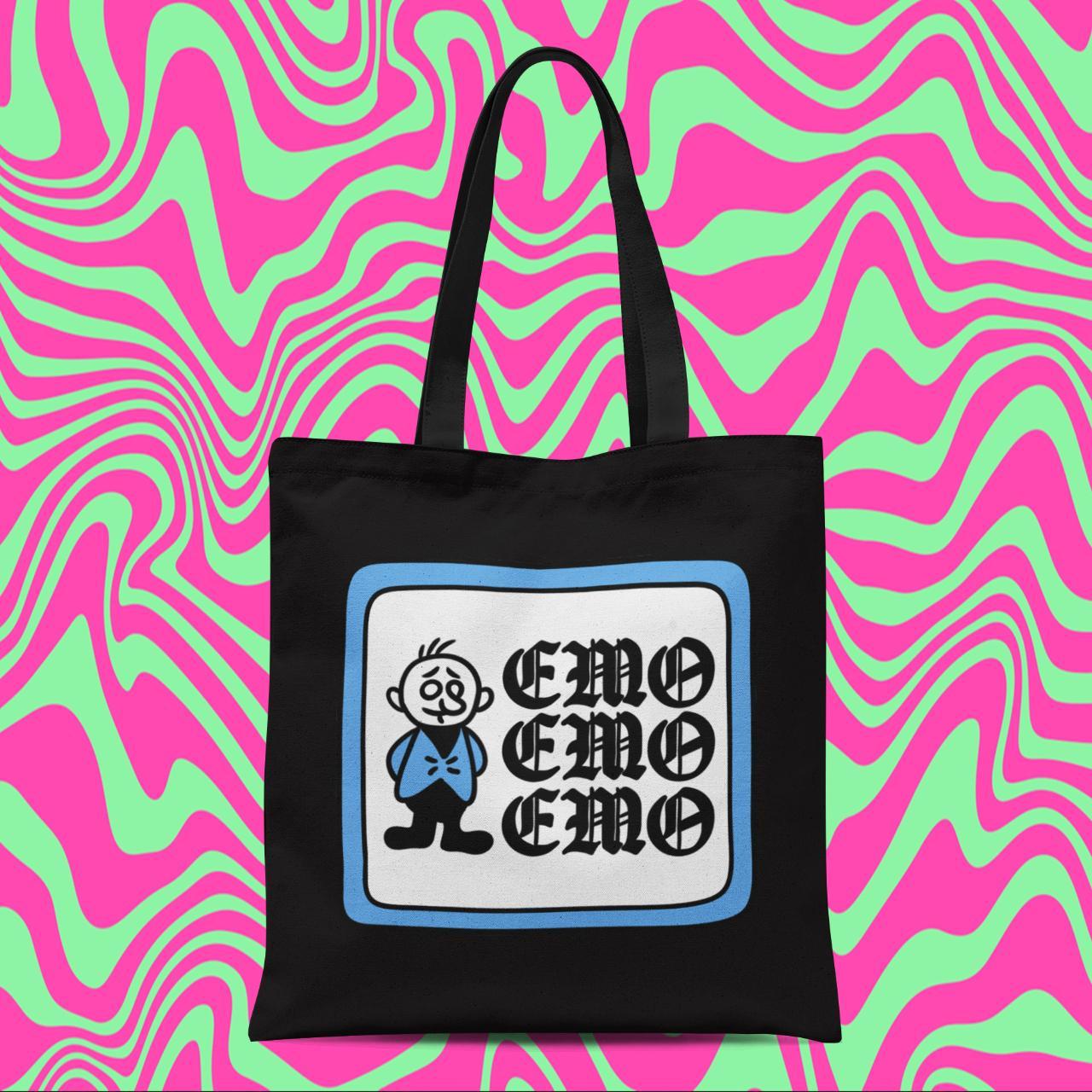 Emo inspired tote bag. Designed @ well well well... - Depop