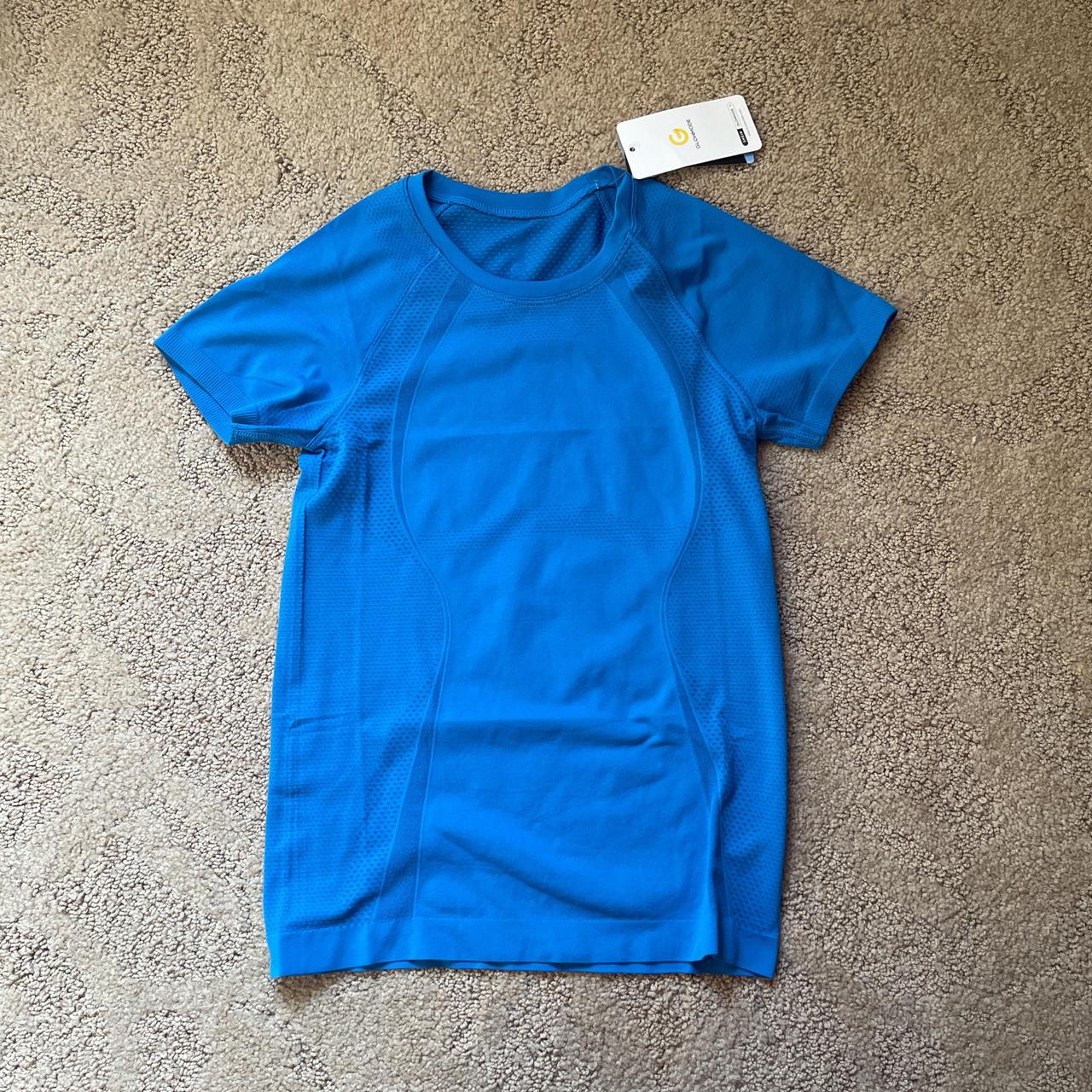 Blue lululemon dupe swiftly tech shirt Brand new... - Depop