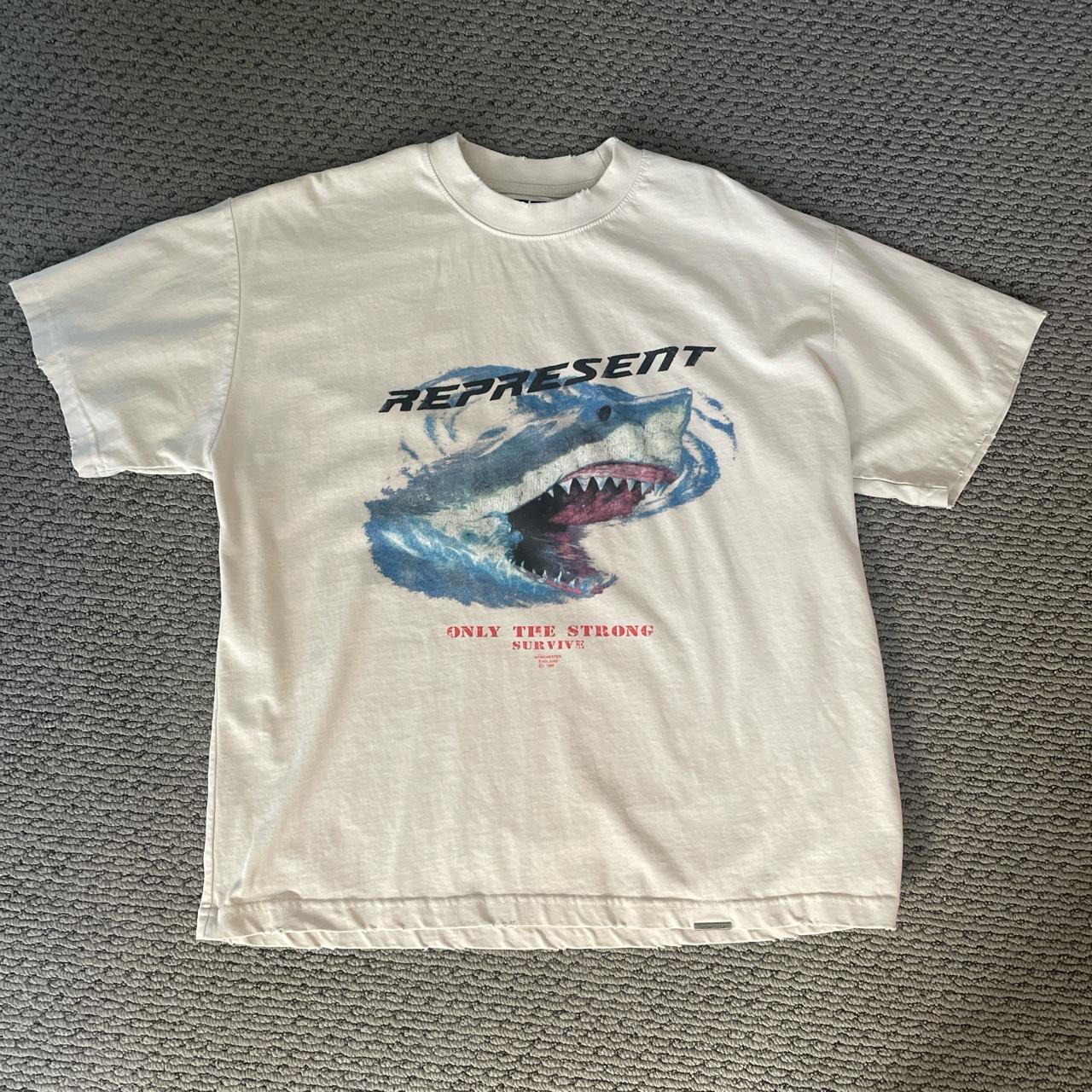 REPRESENT shark tee L - Depop