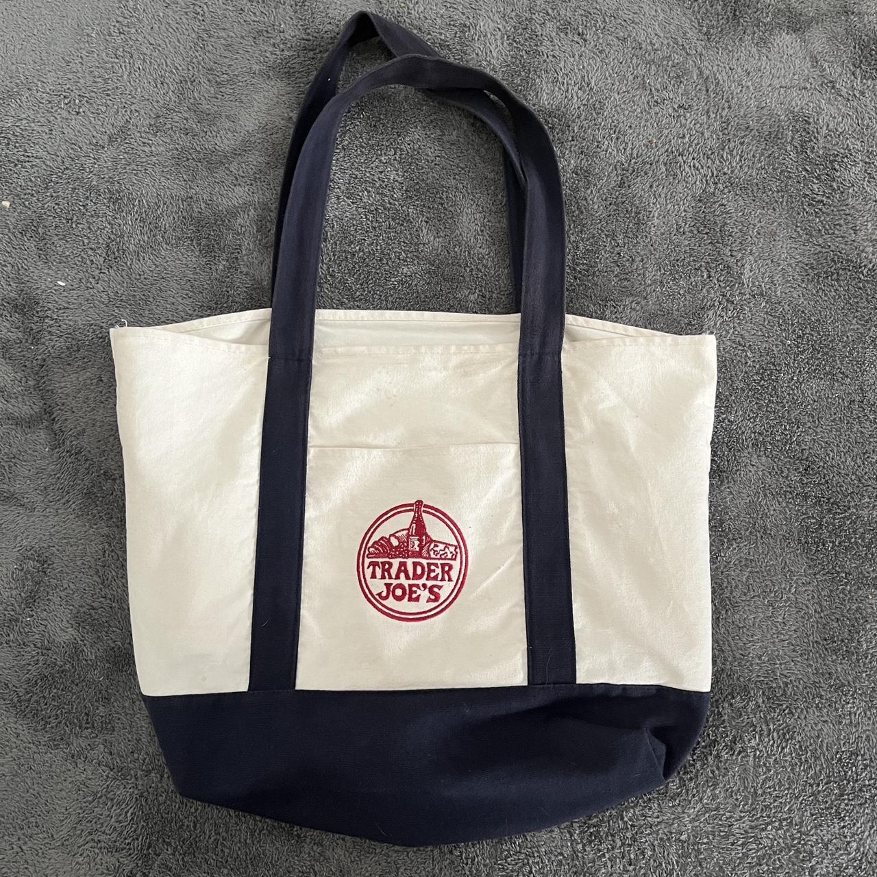 Trader Joe’s reusable canvas tote bag 🧢 Been taken... - Depop Trader Joe’s reusable canvas tote bag 🧢 Been taken... - Depop