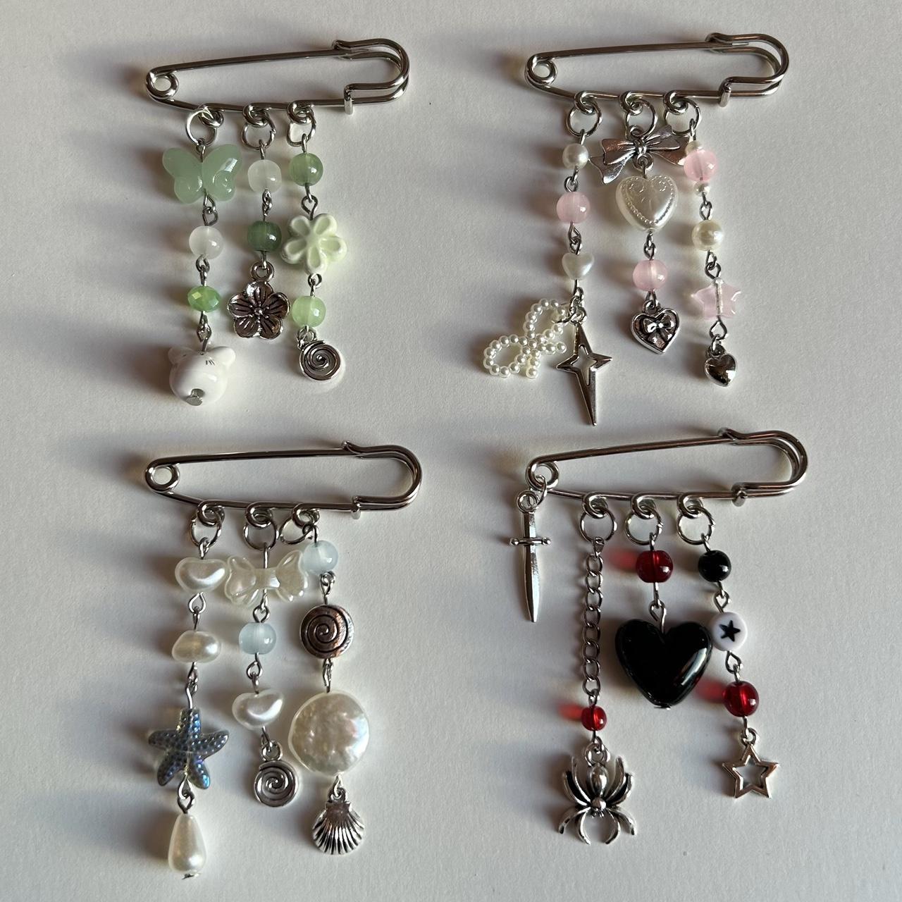Cute Safety Pin Charms! [SINGLE] Super cute as bag... - Depop