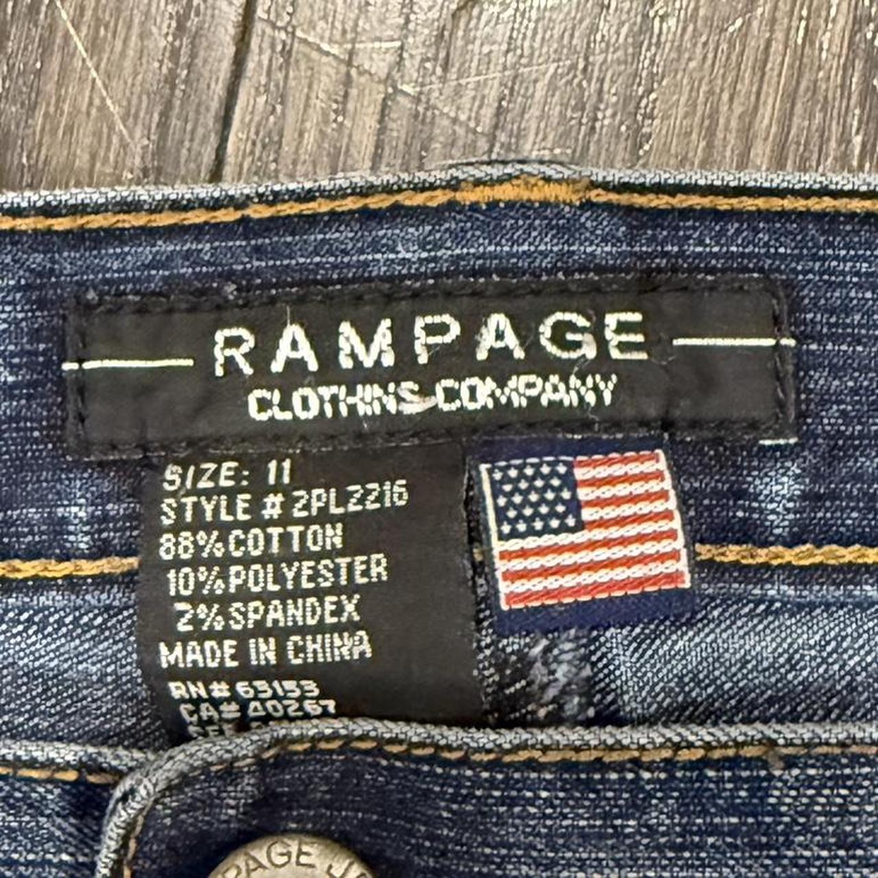 Y2K RAMPAGE LOWRISE BAGGY JEANS —size 11... - Depop