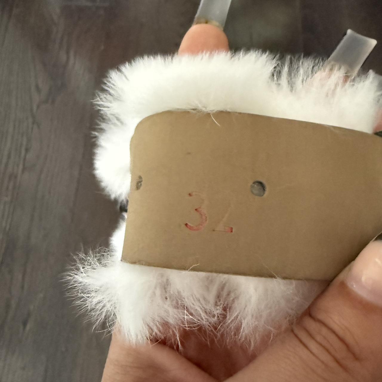 BB SIMON RABBIT FUR -size 32 waist -white rabbit... | Depop