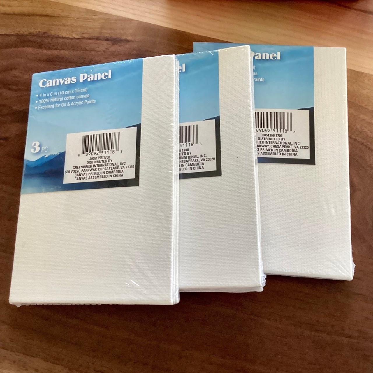 Set of stretched canvas panels 4x6 3 packs of 3... - Depop