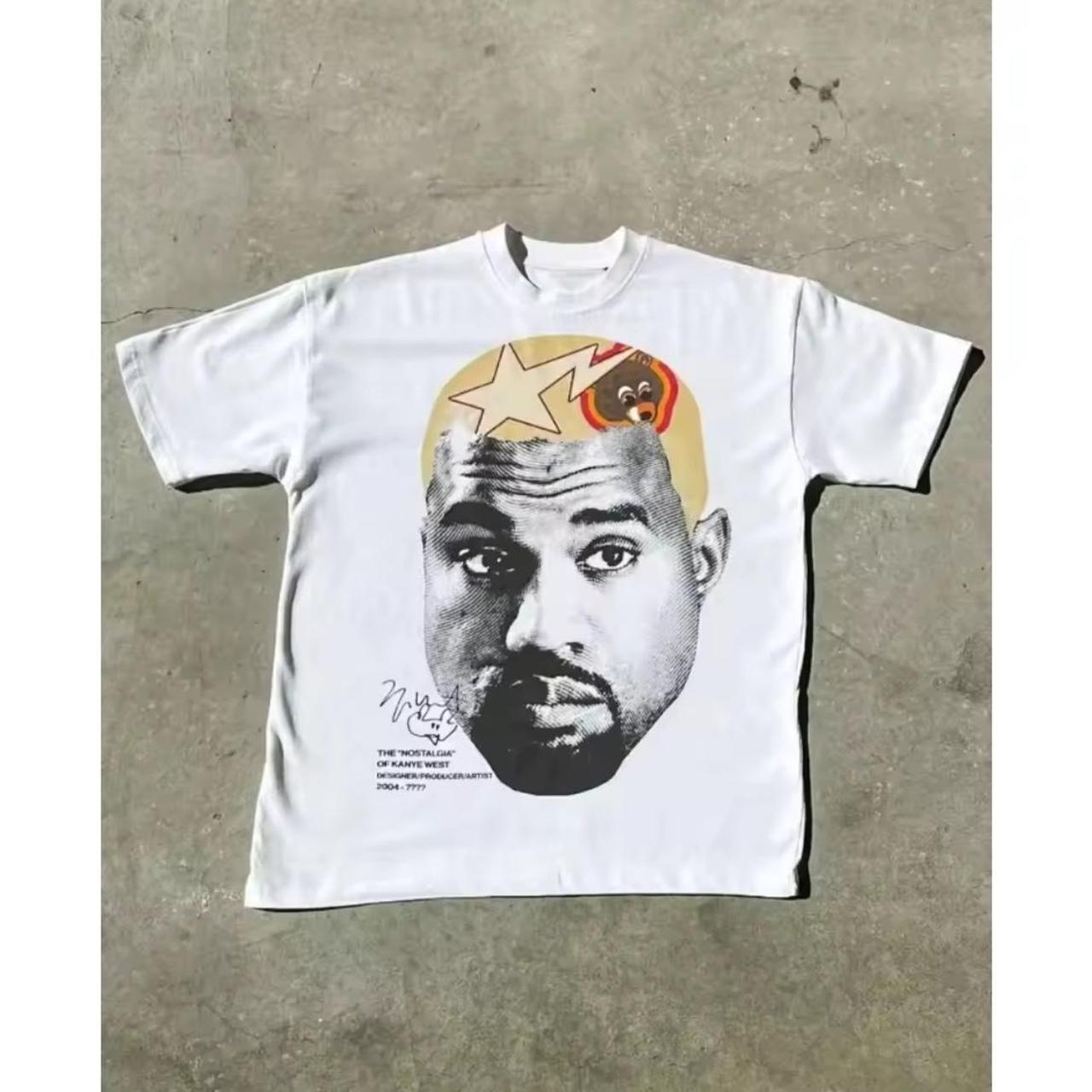 White Vintage Kayne West Shirt Brand New FREE... | Depop