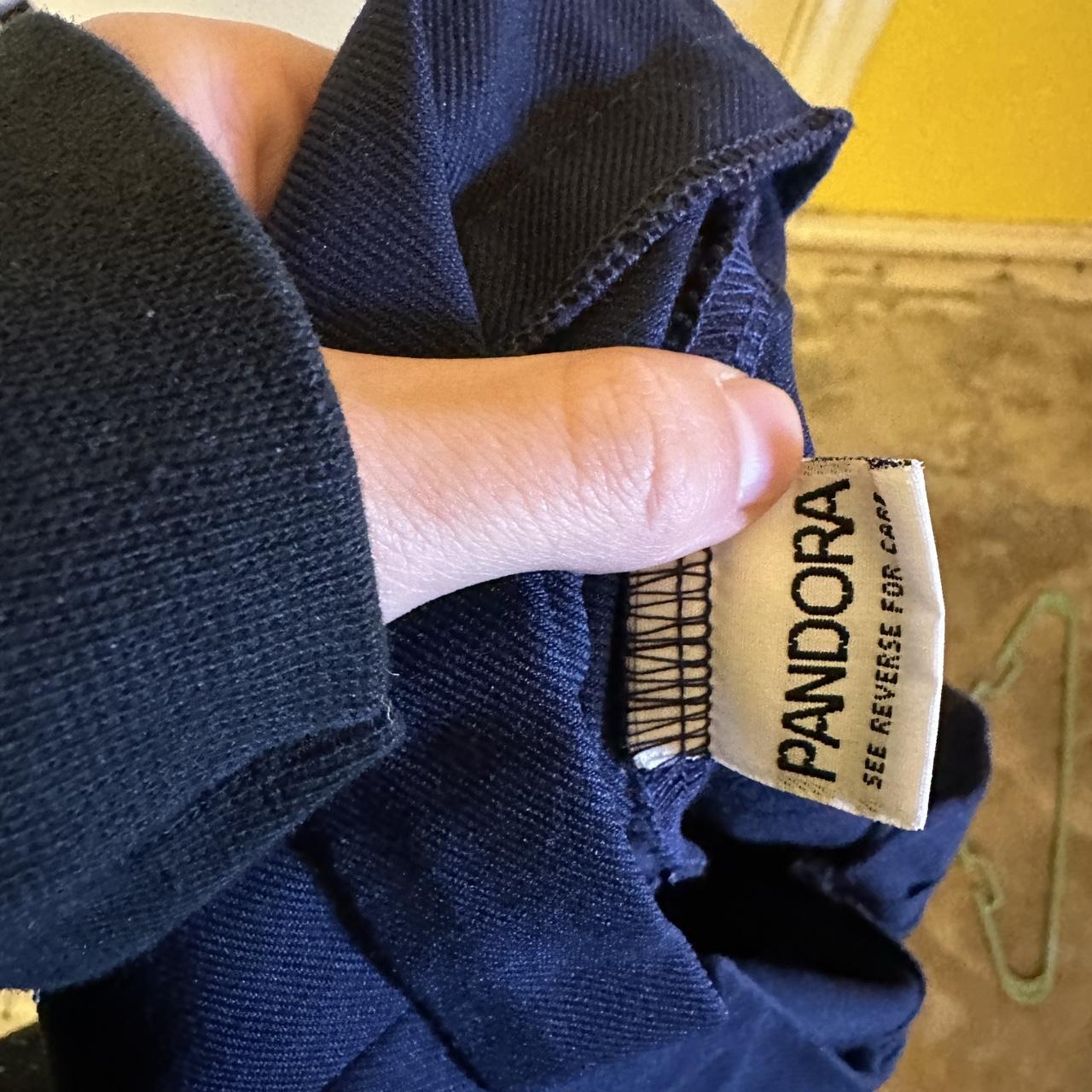 navy high waist flare 70’s style pants! so cute and... - Depop