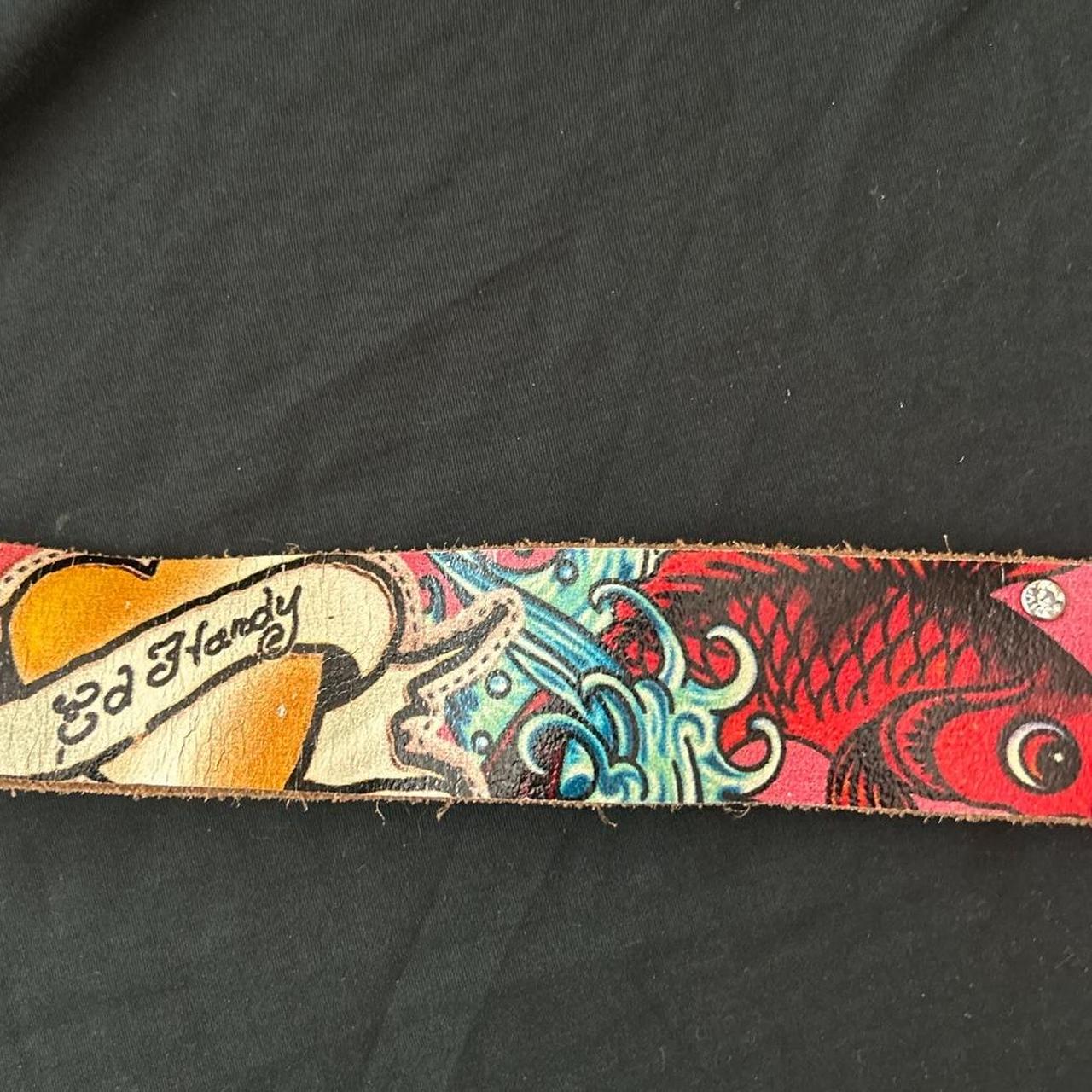 THE CUTEST ED HARDY BRIGHT PINK BELT😻 it’s pretty... - Depop